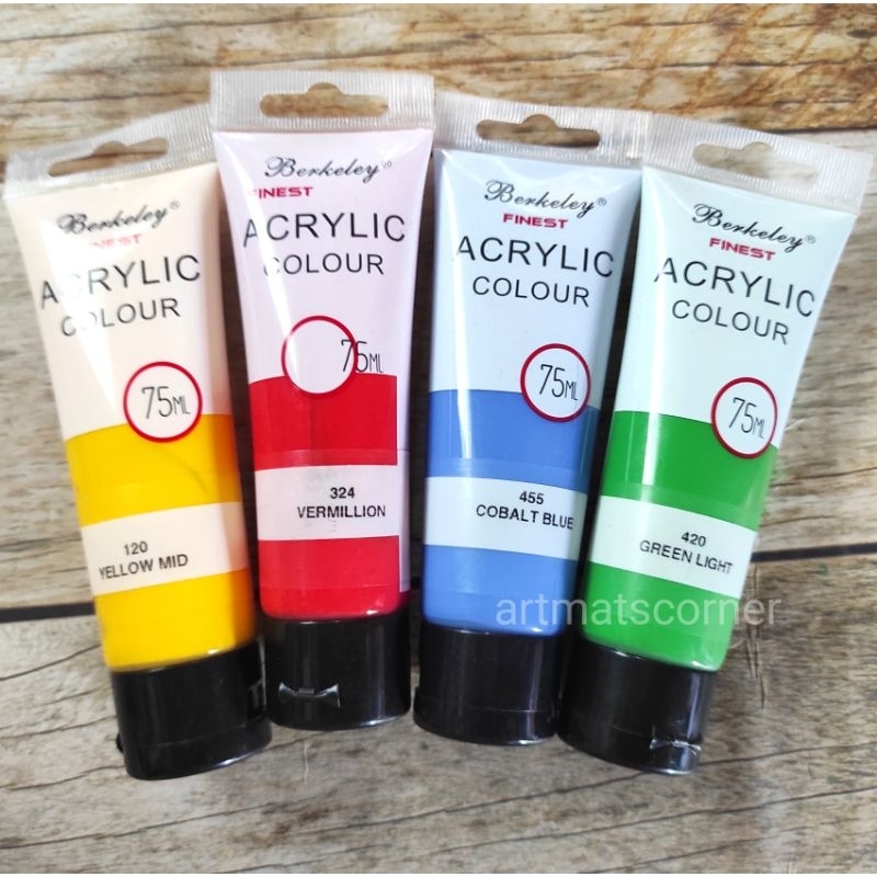(Original) Berkeley Finest Acrylic Paint Colour 75ml tube sold per ...