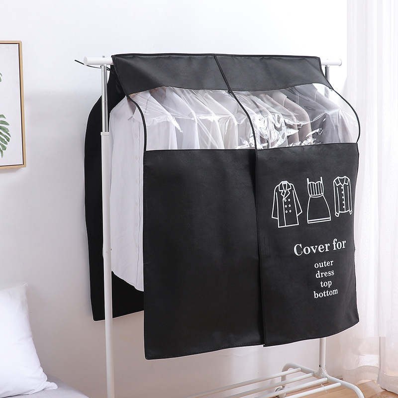 Wardrobe Plastic Clothes Cover Rack Hanging Cover Cloth Hanger Cover ...