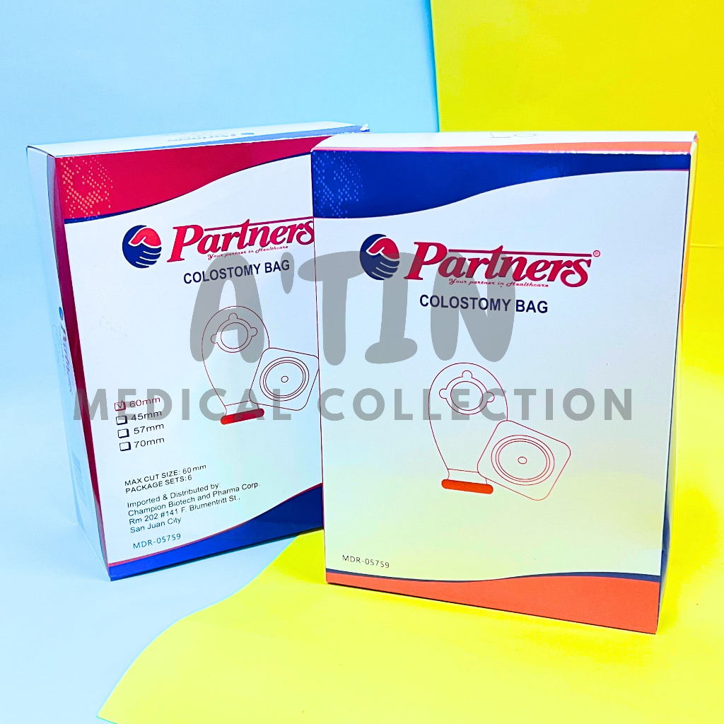 Colostomy [Box] Bag Set - Sizes: 45mm, 57mm, 60mm & 70mm (Partners ...