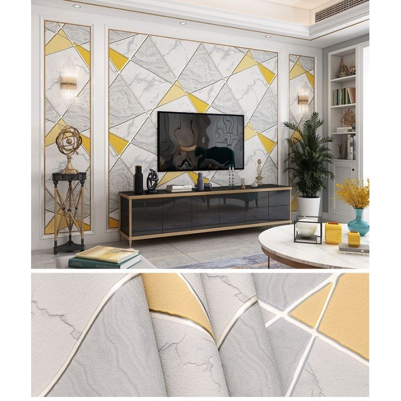 Diamond suede wallpaper 3d living room bedroom sofa TV background ...