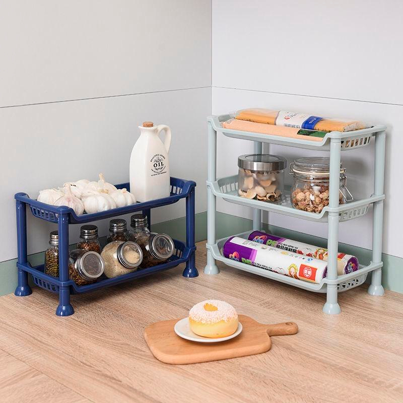 LHK 2Layer Mesh Storage Shelf Rack Shelving Organizer For Office/Kitchen/Bathroom/Desktop ...