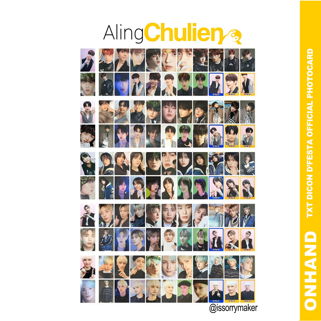 TXT DICON DFESTA Hueningkai Taehyun Photocard Photo card Official ...