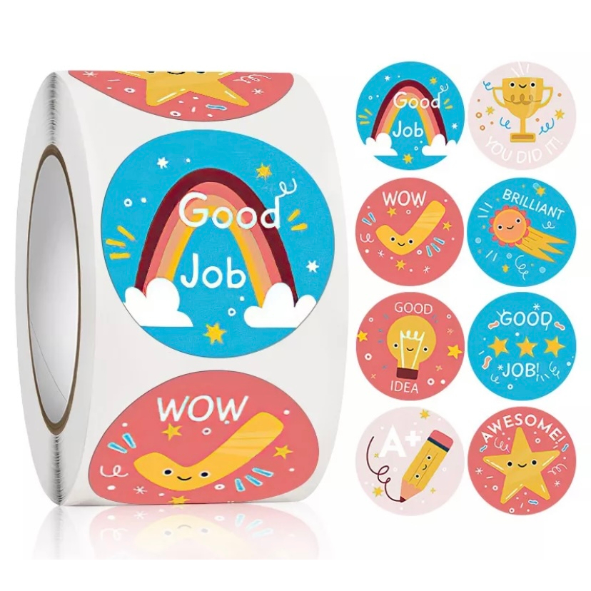 FOLDED! Stickers for kids 100 PIECES- Reward Motivation Chart Sticker ...