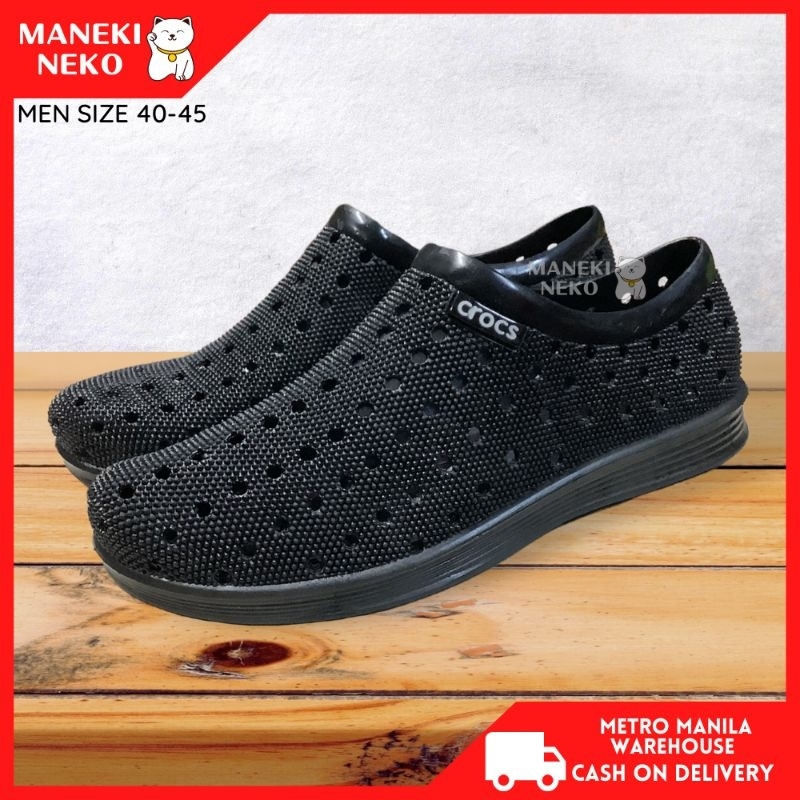 [SIZE 40-45] Motorcycle Clog Riders Rubber shoes for Men | Shopee ...