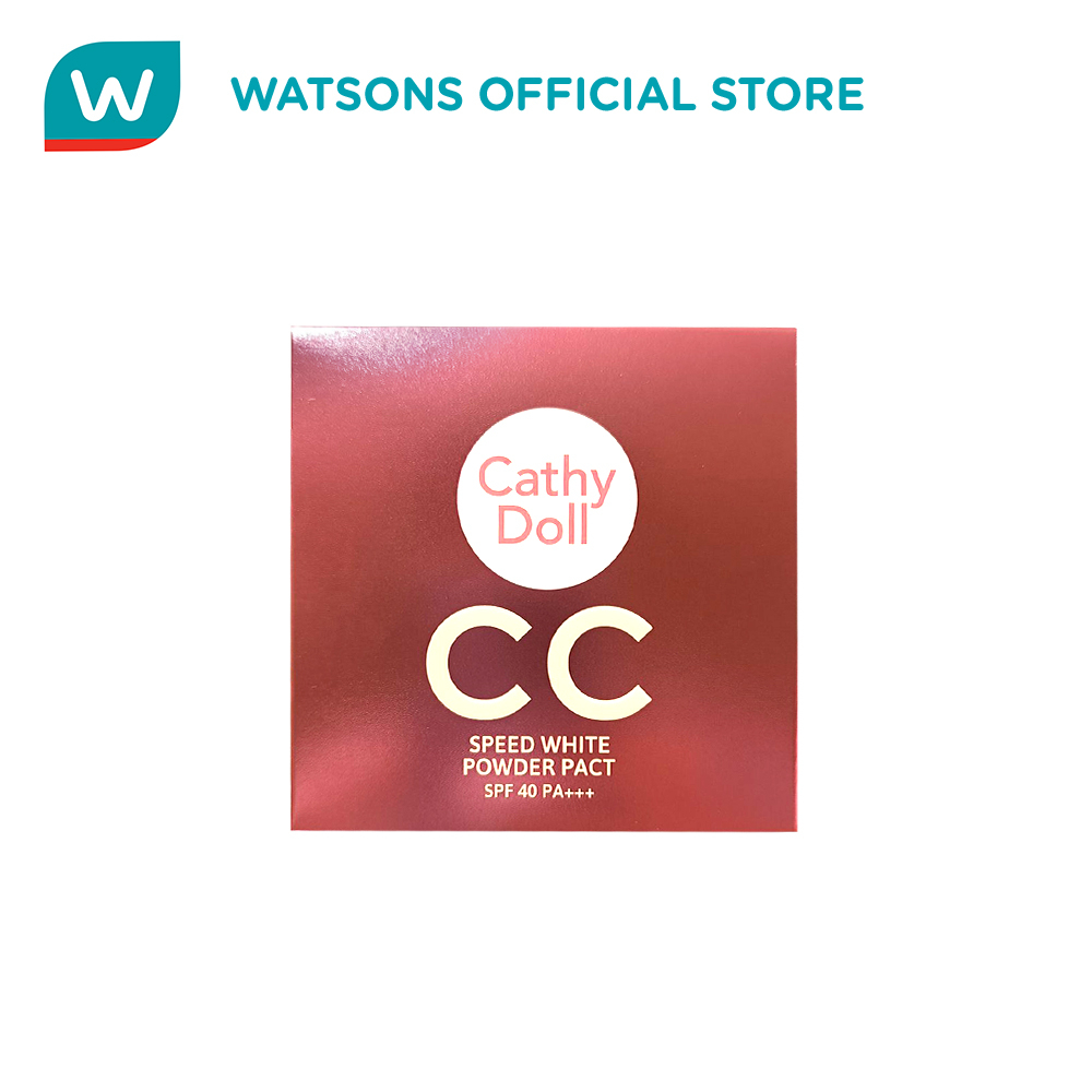 CATHY DOLL Speed white CC Powder Pact SPF40 12g - Light Beige | Shopee ...