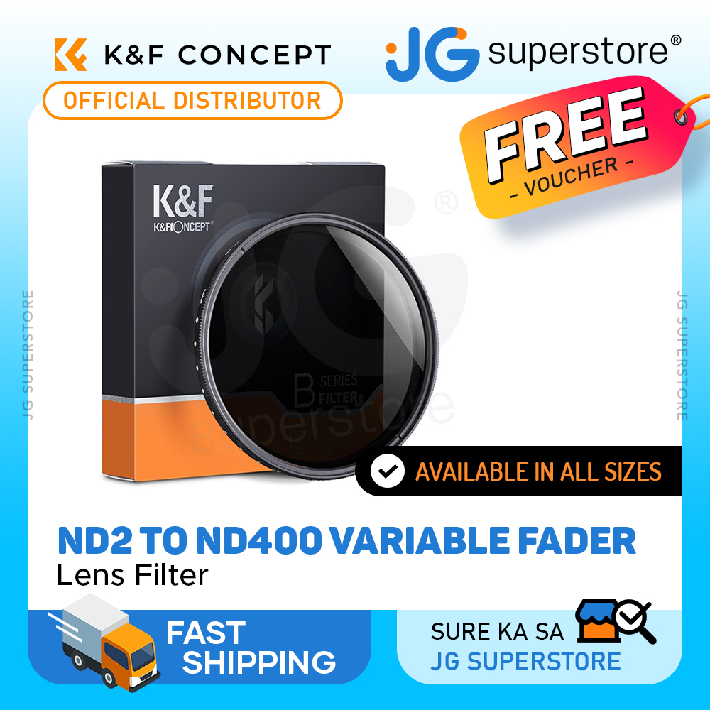 K&F Concept ND2 to ND400 Variable Fader ND Lens Filter for DSLR and Mirrorless Cameras (ALL ...