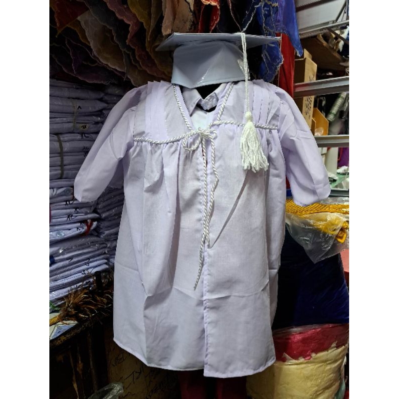 Graduation toga white w/cap for kids and teens | Shopee Philippines