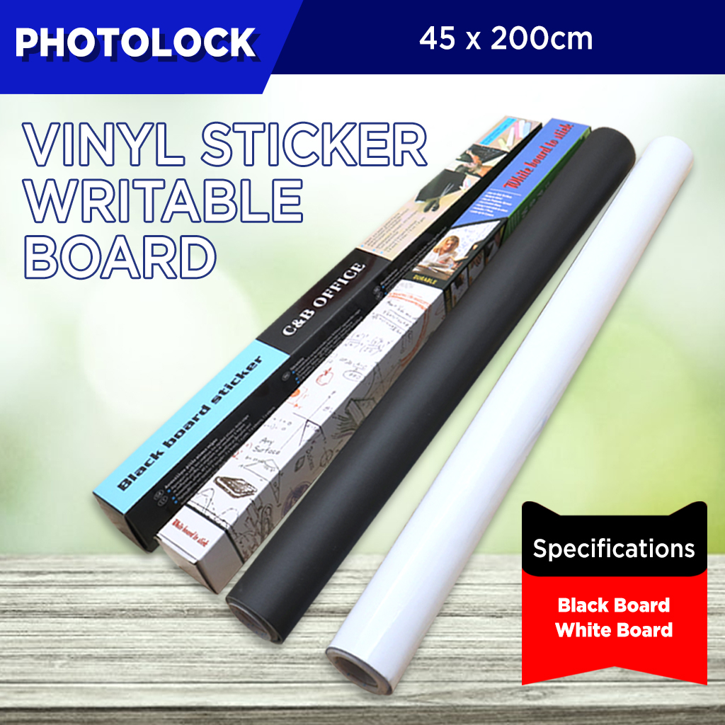 Sticker Blackboard || Sticker Whiteboard || Removable Vinyl Sticker (45 ...