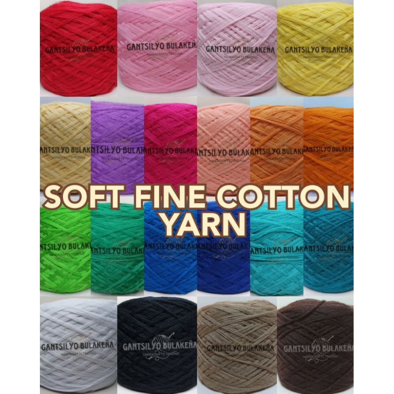 FINE COTTON YARN 100g 8ply for Crocheting/Knitting | Shopee Philippines
