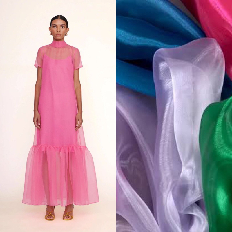 Frosted Organza Fabric Tela 60” (Per Yard) | Shopee Philippines