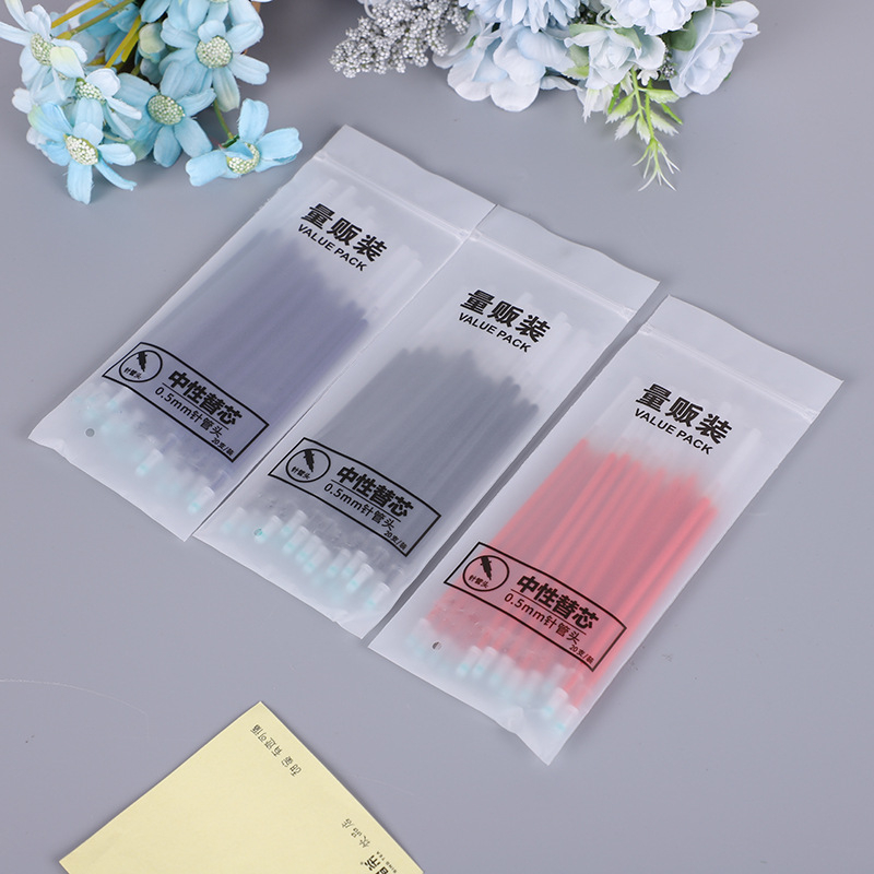 Oumi 20 PCs 0.5mm Neutral Needle tubing Ink Gel Pen Refills Refill ...