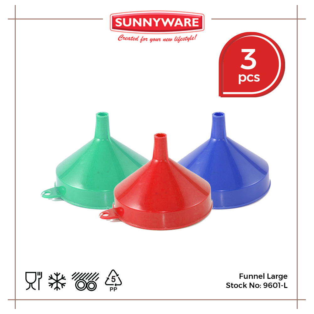 3pcs Funnel Large [Sunnyware 9601-L] | Plasticware | Kitchenware ...