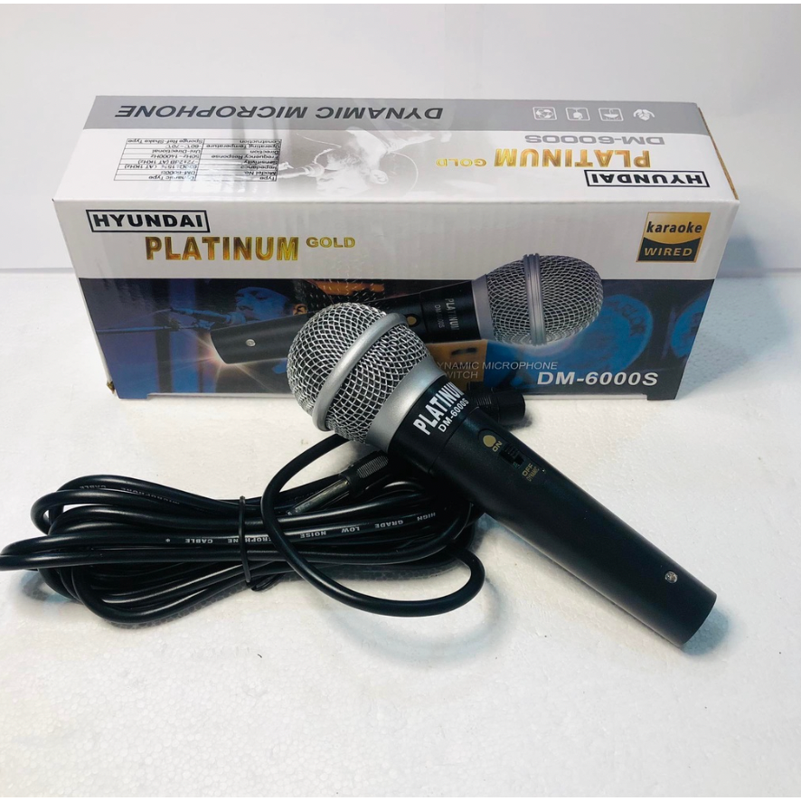 Hyundai Platinum Gold DM-6000S Dynamic Microphone/tested | Shopee ...