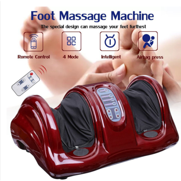 Luxury Electric Smart Foot Massager Knead Rolling Vibration Shiatsu