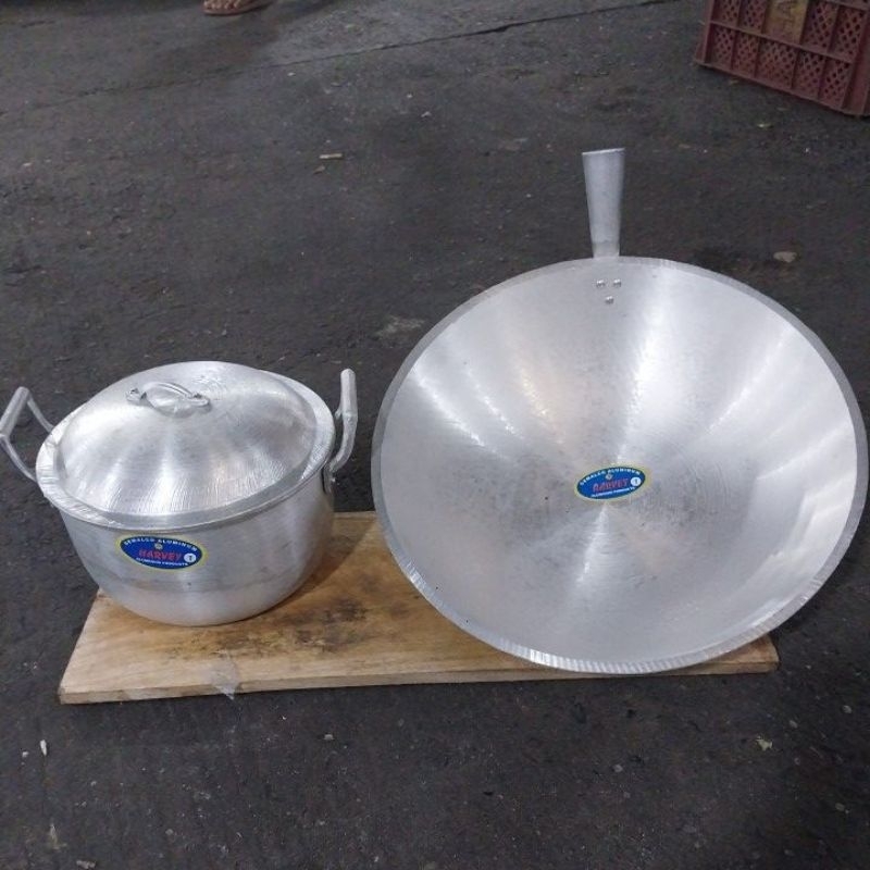 Kaldero And kawali set ( good for 6 to 7 person ) kaldero Double handle ...