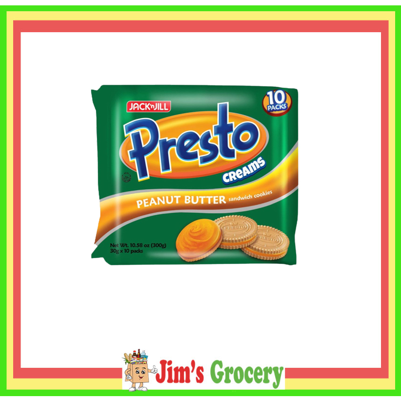 JIMS PRESTO CREAMS PEANUT BUTTER/CHOCOLATE/CHOCO VANILLA 10'S (1 PACK ...