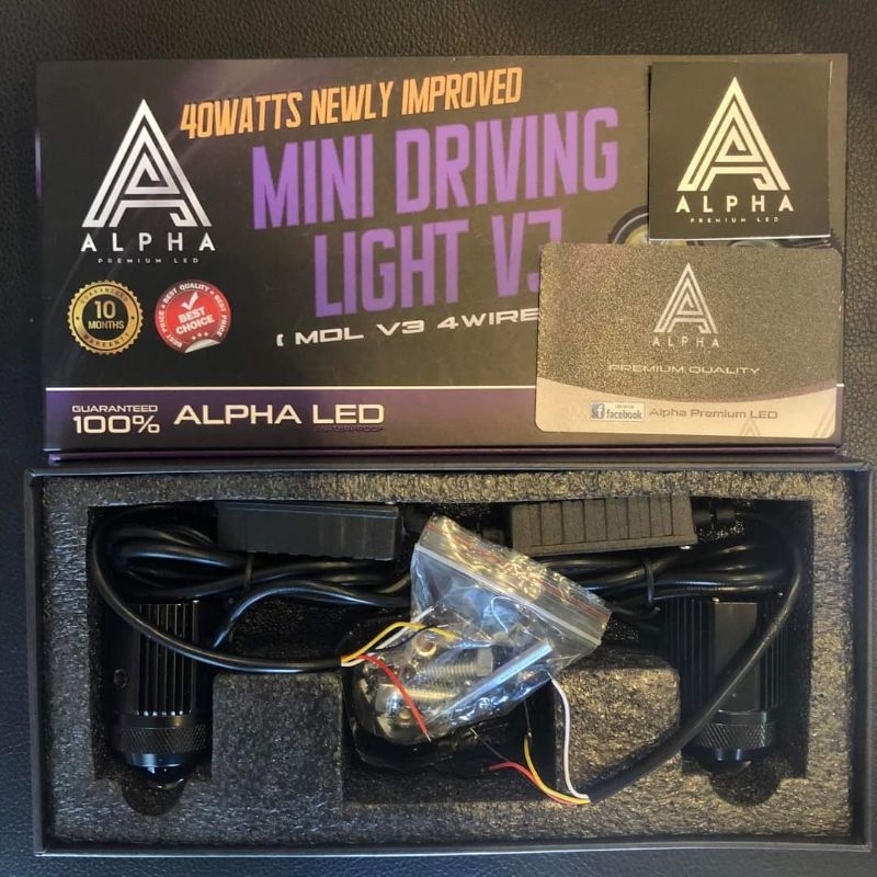 ALPHA Premium Mini Driving Light V3 (10 months warraty) | Shopee ...