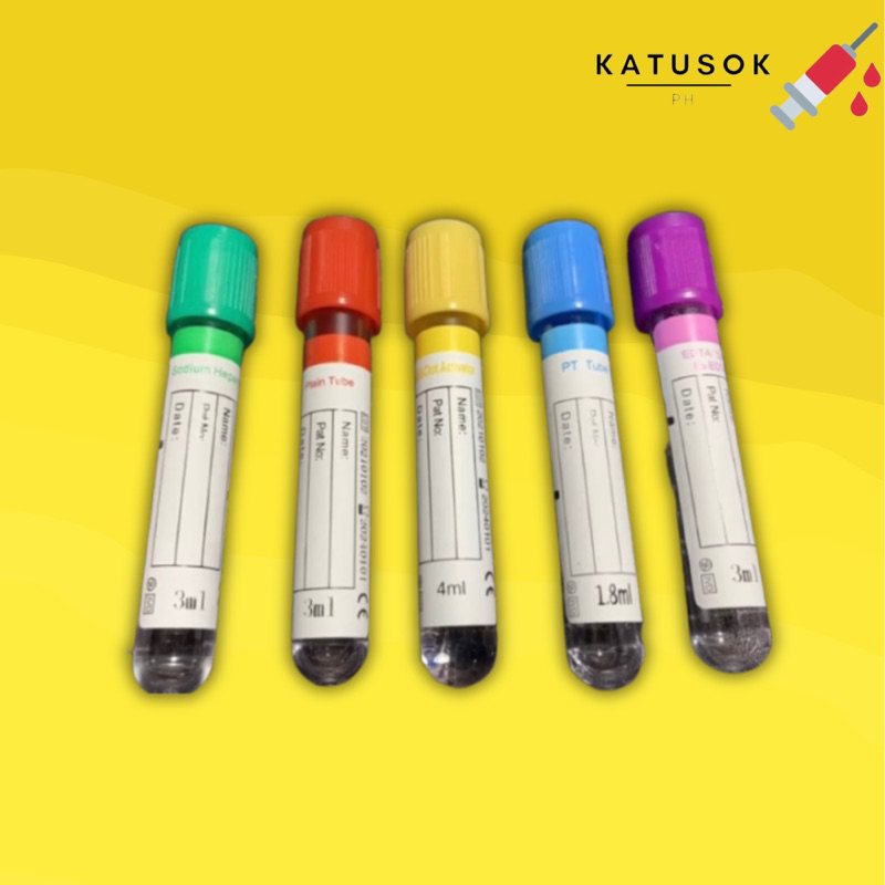 VACUTAINER TUBE | Per piece Evacuated Tubes for medtech phlebotomy ...