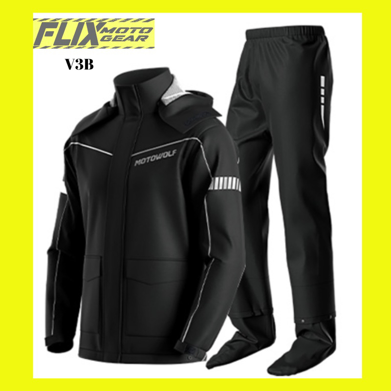 Motowolf Raincoat V3B (velcro placket) | Shopee Philippines
