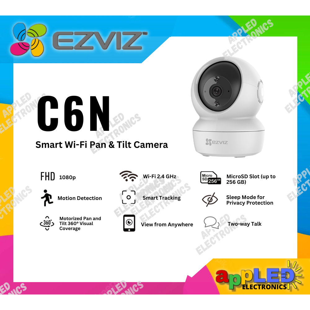 EZVIZ C6N 2MP Smart Wi-Fi Pan & Tilt Camera | Shopee Philippines