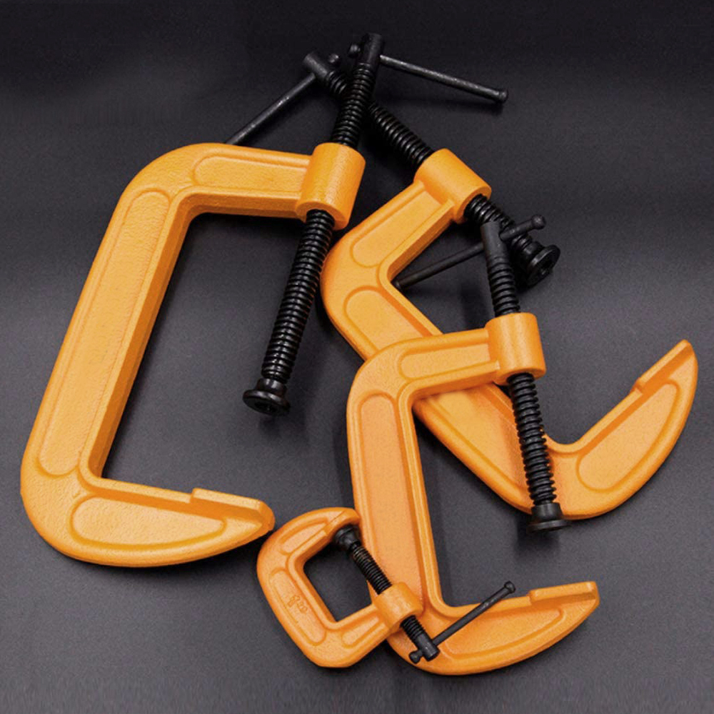 (Akape) Edge Clamps Heavy duty Thick C-Clamp Woodworking fixtures Clamp ...