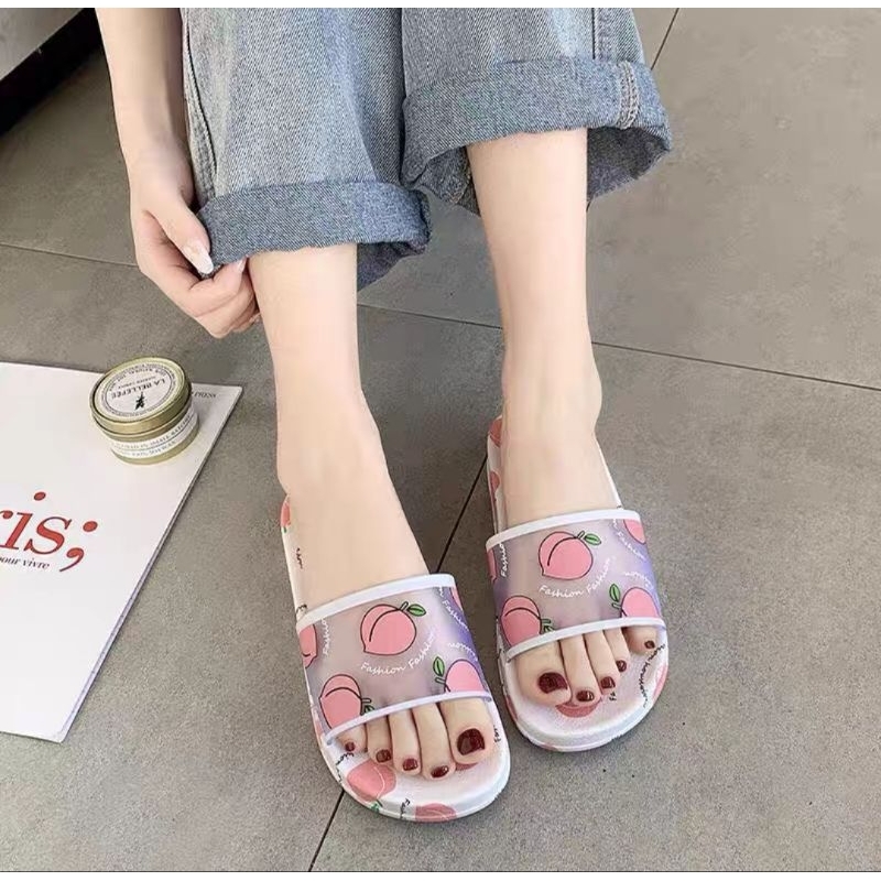 peach slipper rubber slipper | Shopee Philippines