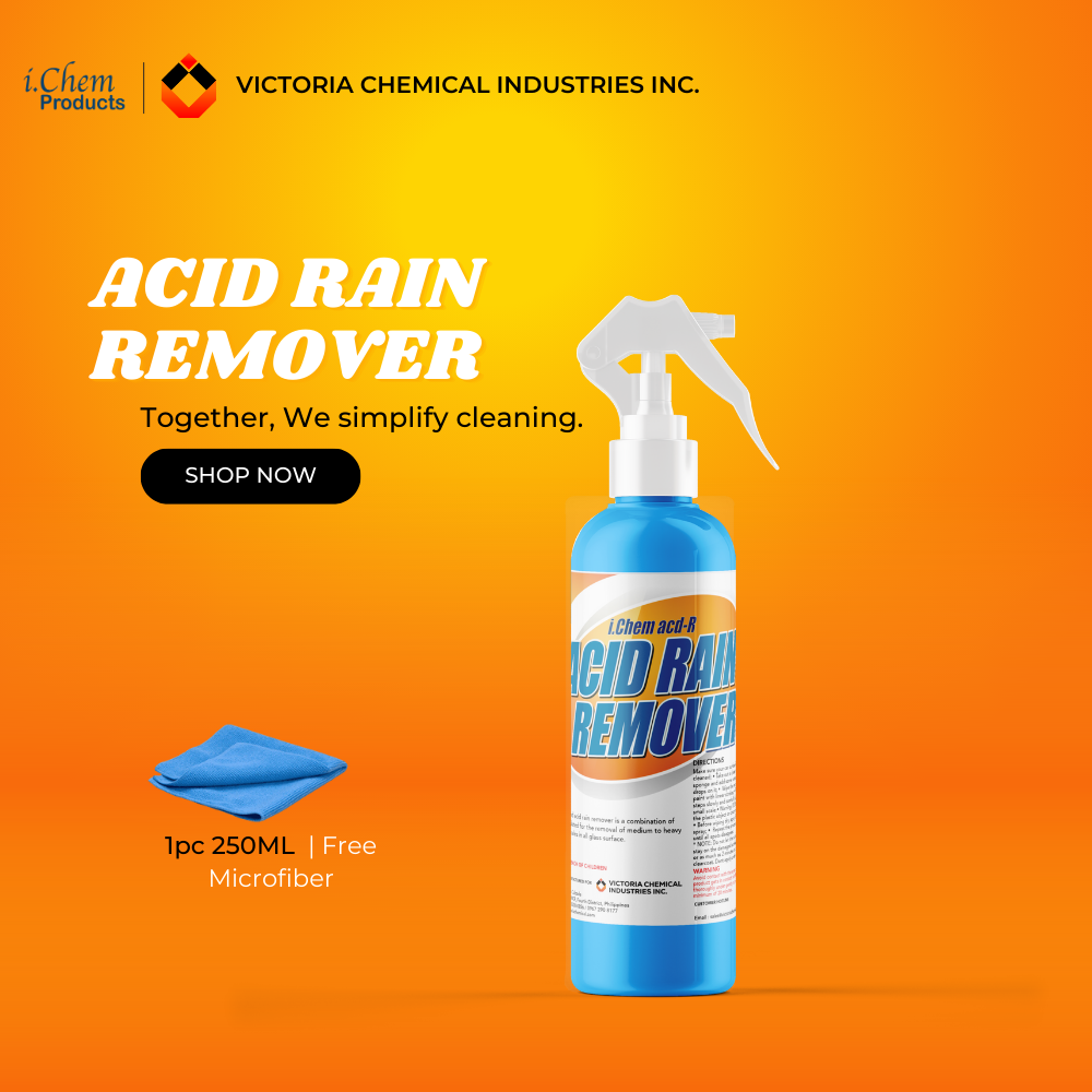 ICHEM PRODUCTS ACID RAIN REMOVER 250ml FREE MICROFIBER | Shopee Philippines