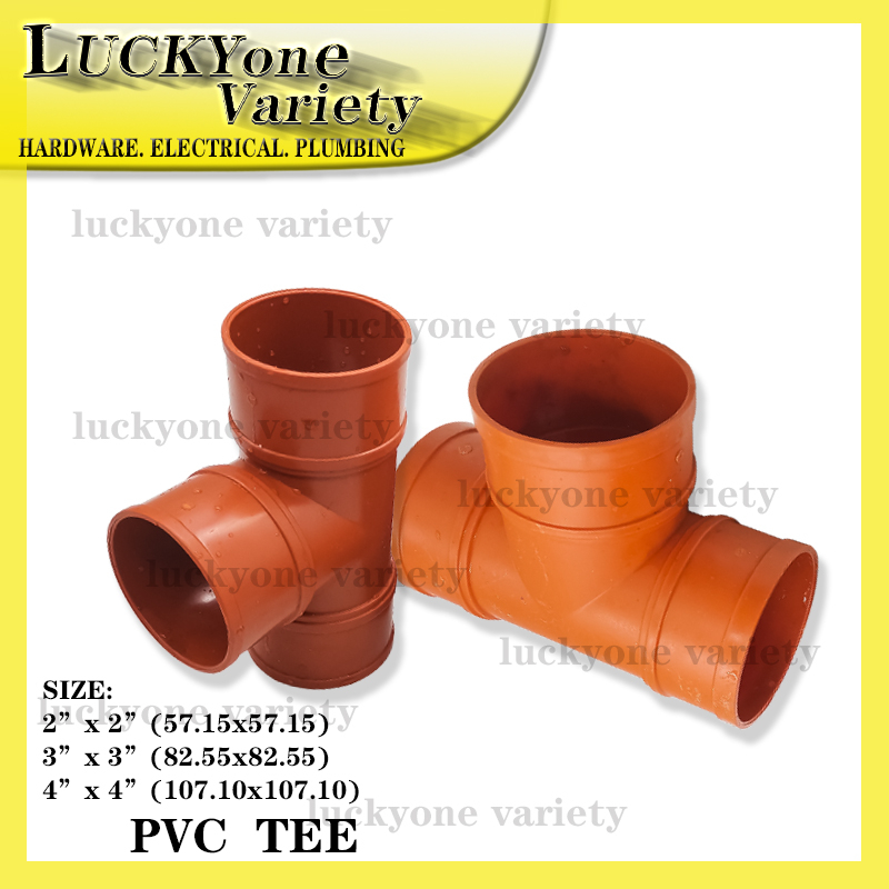 PVC ORANGE FITTINGS TEE 2X2/3X3/4X4 | Shopee Philippines