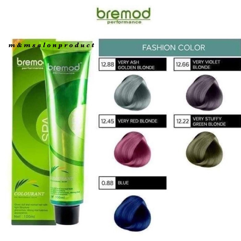 bremod hair color (fashion colors: ash blond, ash grey, purple ash ...