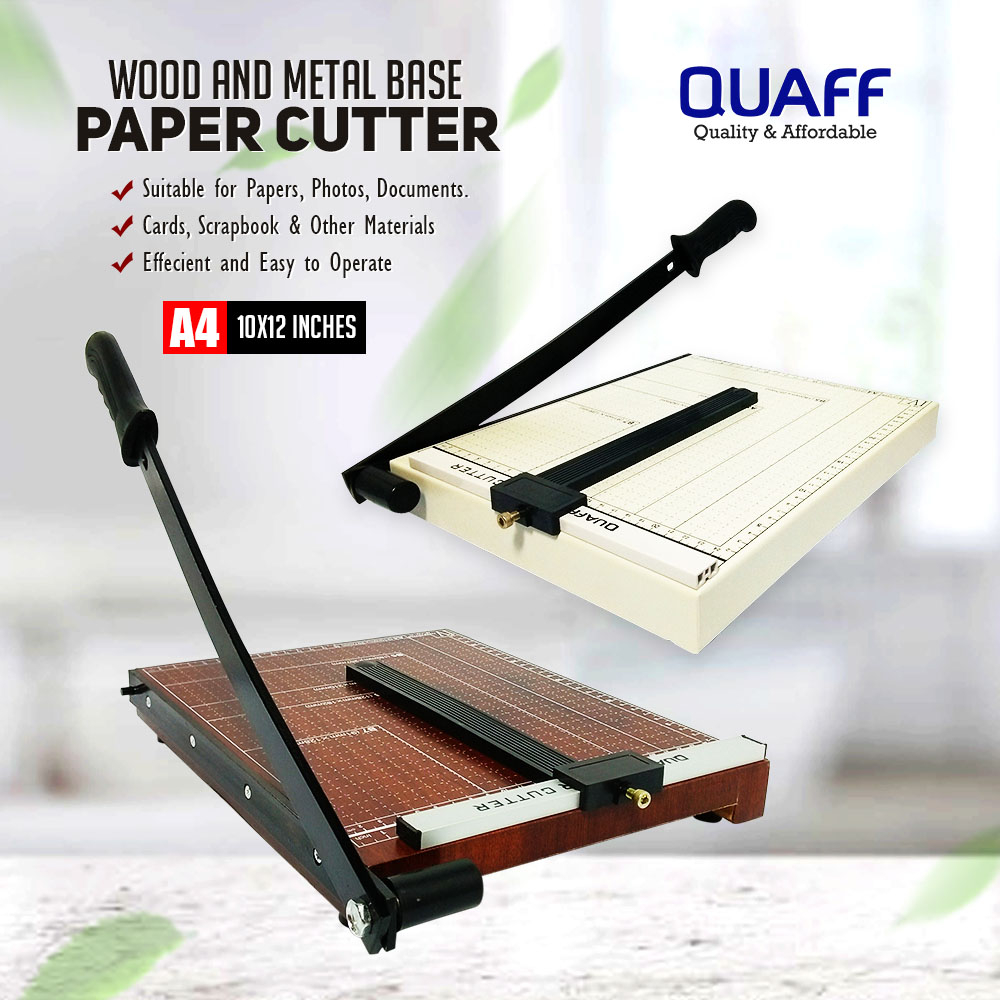 QUAFF Paper Cutter Metal / Wood A5/A4/B4/A3 Size | Shopee Philippines