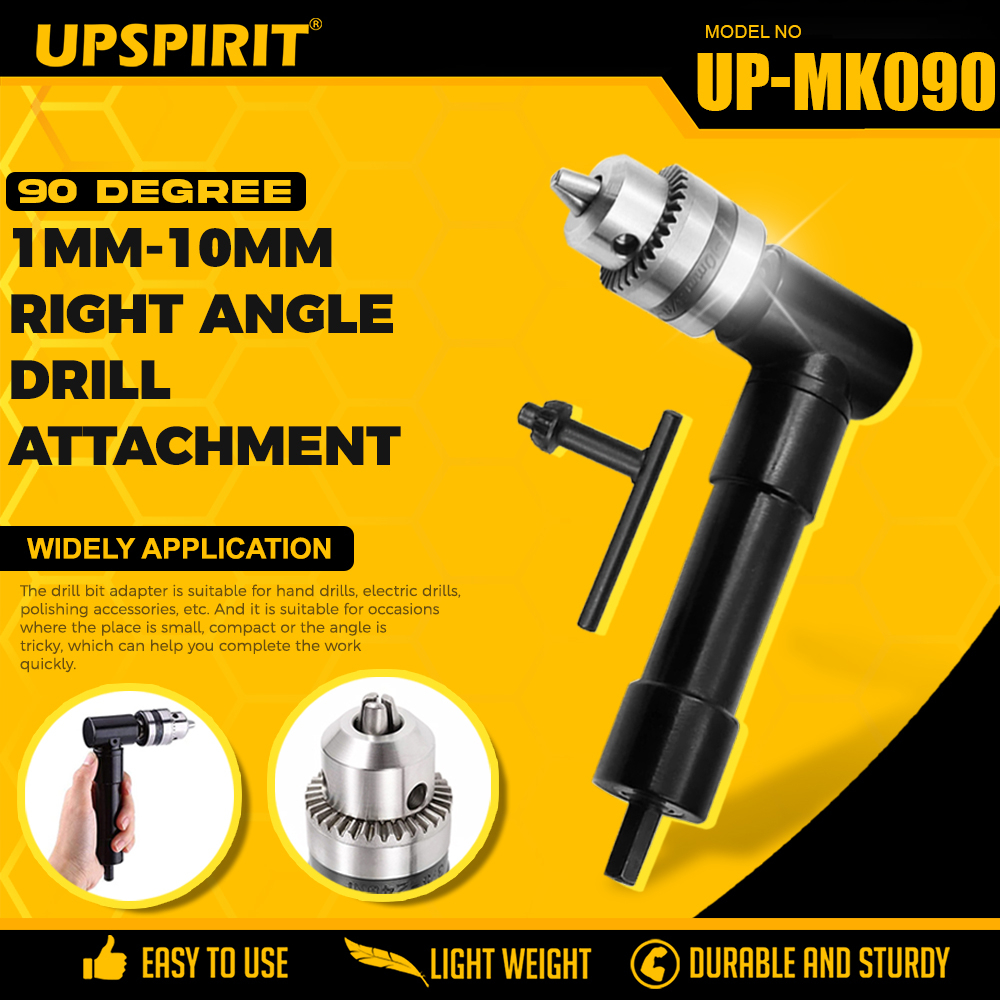 90 Degree Right Angle Electric Drill Corner Bend Extending Three-Jaw ...