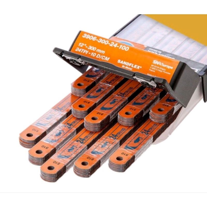 Bahco sandflex Bi,-metal hand hacksaw blades-10pcs,18T/24T | Shopee ...