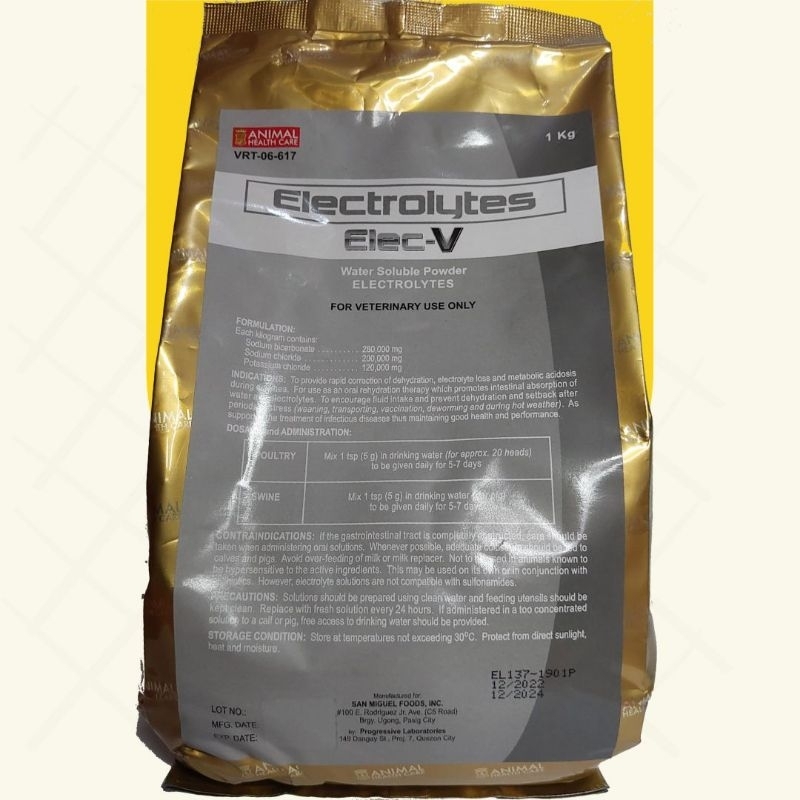 Elec-V (Electrolytes) 1kg | Shopee Philippines