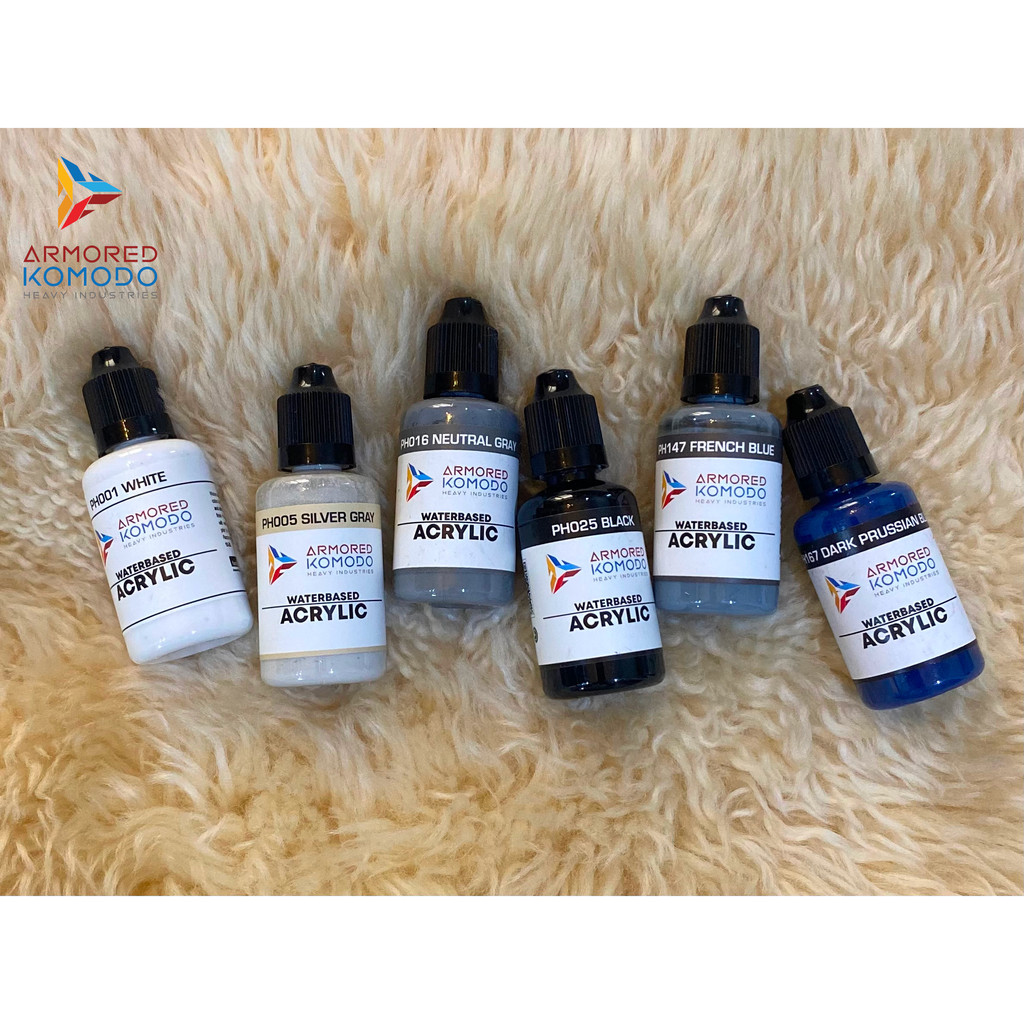 NMM (Non Metallic Metal) Silver/Steel Color Set Waterbased Acrylics Set ...