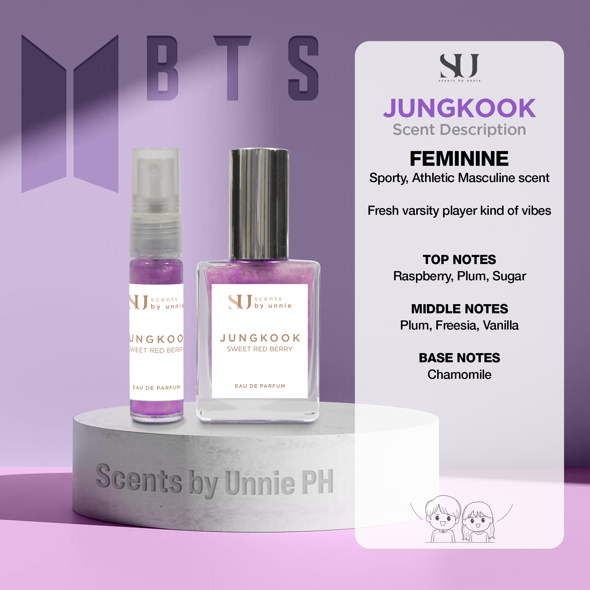 BTS Inspired Perfume by ScentsbyUnniePH - Inspired by BTS Member's ...