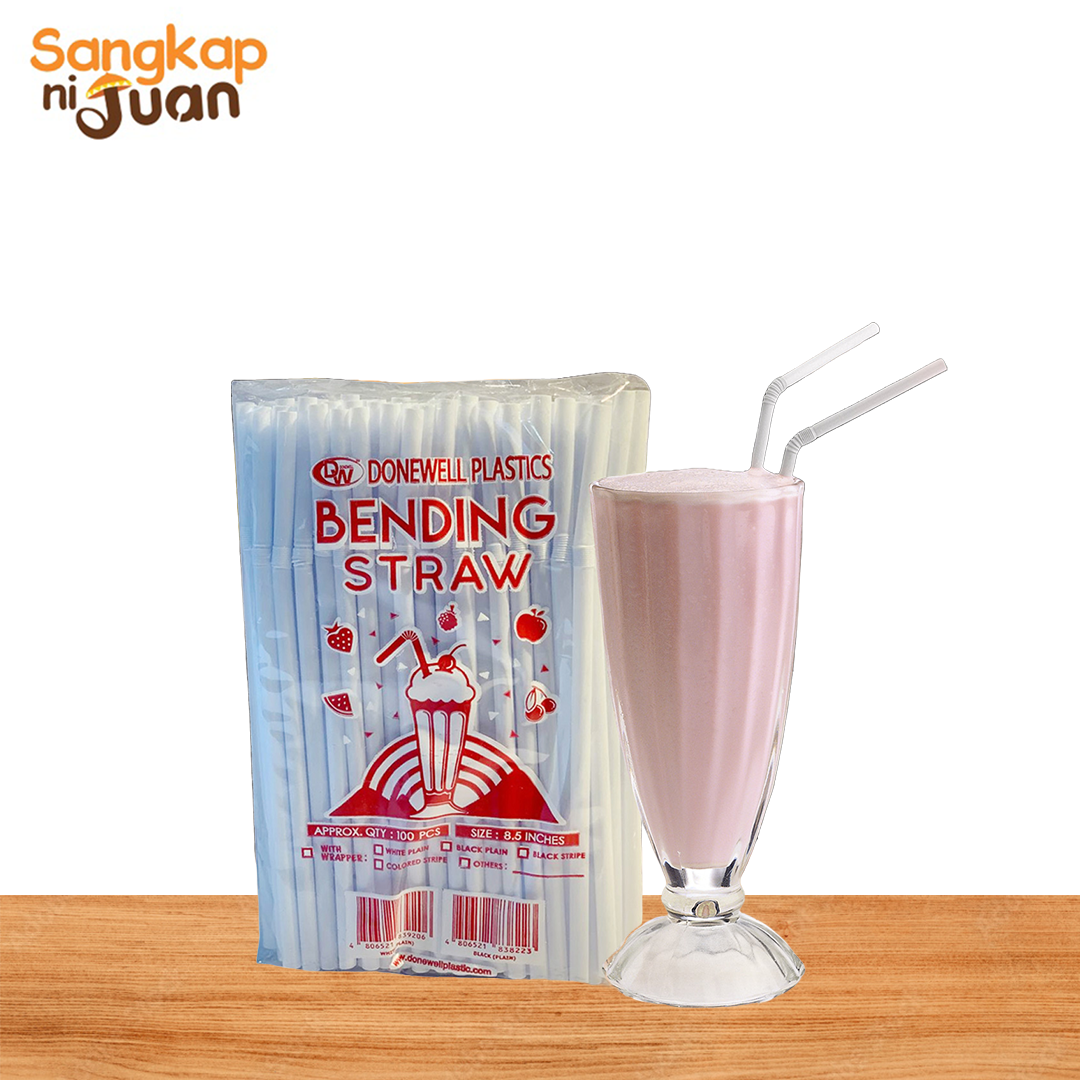 Donewell bendable Straw 100pcs | Shopee Philippines