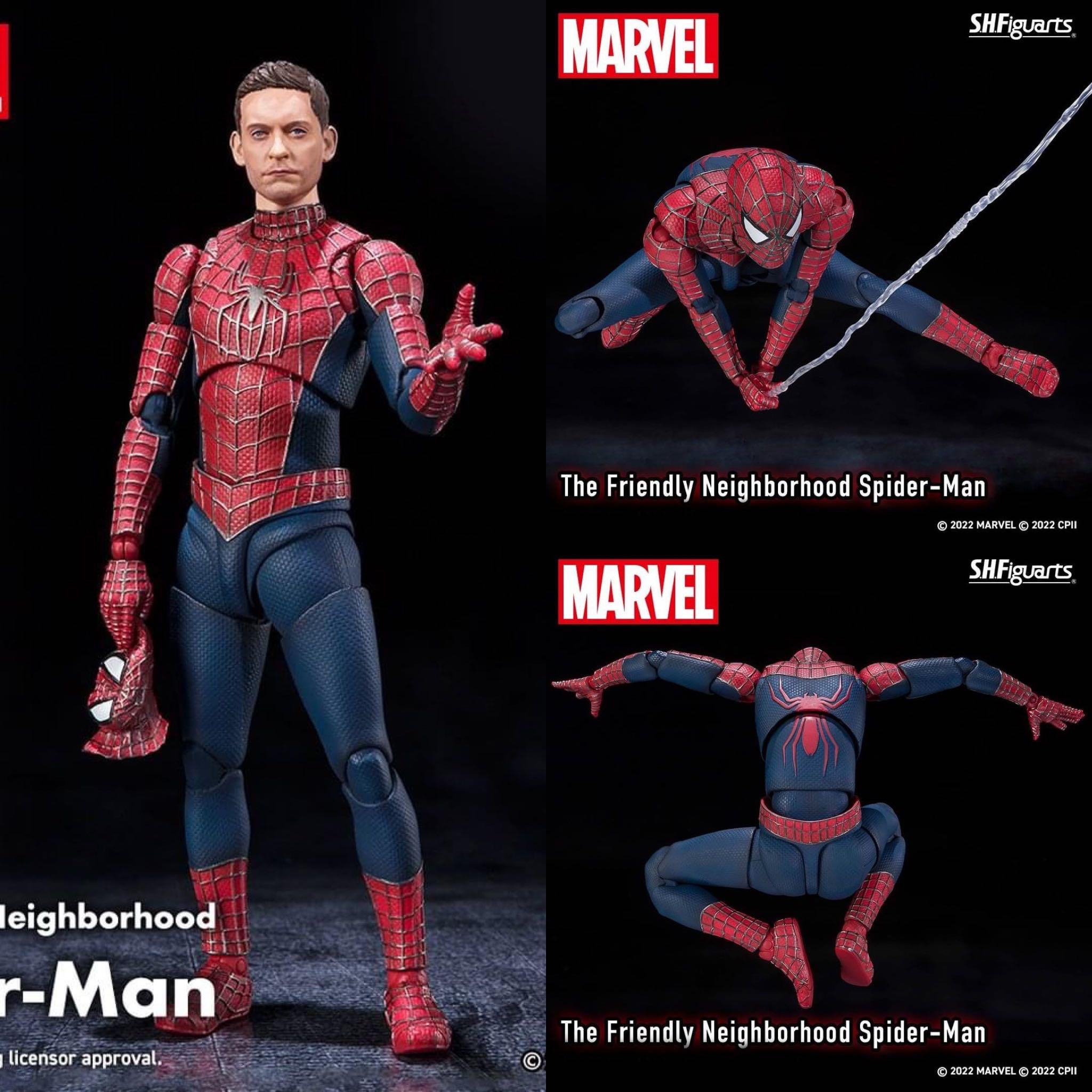S.H.Figuarts Spiderman Tobey / SHF Your Friendly Neighborhood Spider-man / No Way Home | Shopee ...