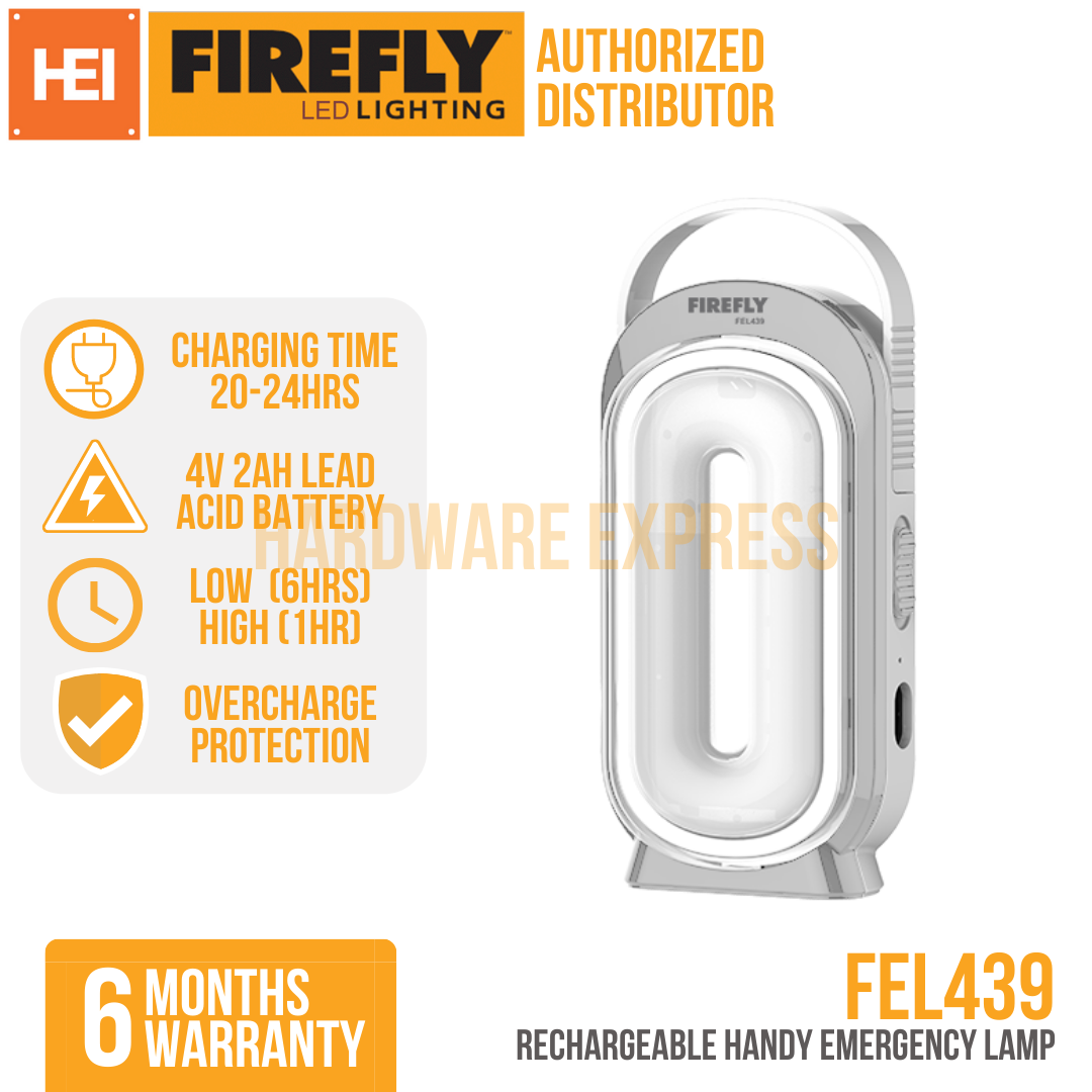FIREFLY FEL439 Emergency Light Handy Lamp Rechargeable | Shopee Philippines