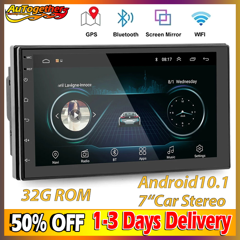 2 Din Android Car Radio 7 inch Car Stereo GPS Navigation Bluetooth wifi ...