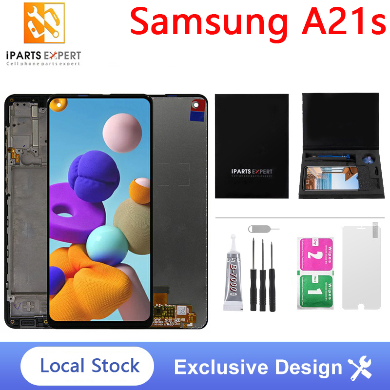 IPARTSEXPERT Original LCD For Samsung Galaxy A21S LCD Touch Display A217F A217 LCD Touch Screen ...