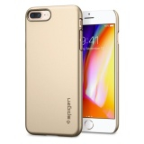 Spigen iPhone 8 Plus / 7 Plus Case Thin Fit Champagne Gold | Shopee ...
