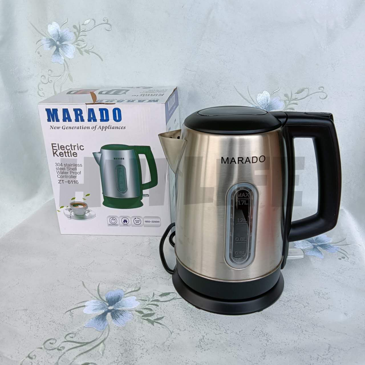 MARADO 1.7 Litre Stainless Steel Fast, Portable Electric Hot Water ...