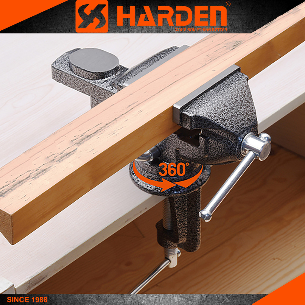 Harden 600603 70mm Mini Bench Vice Heavy Duty Cast Iron Table Vise With ...