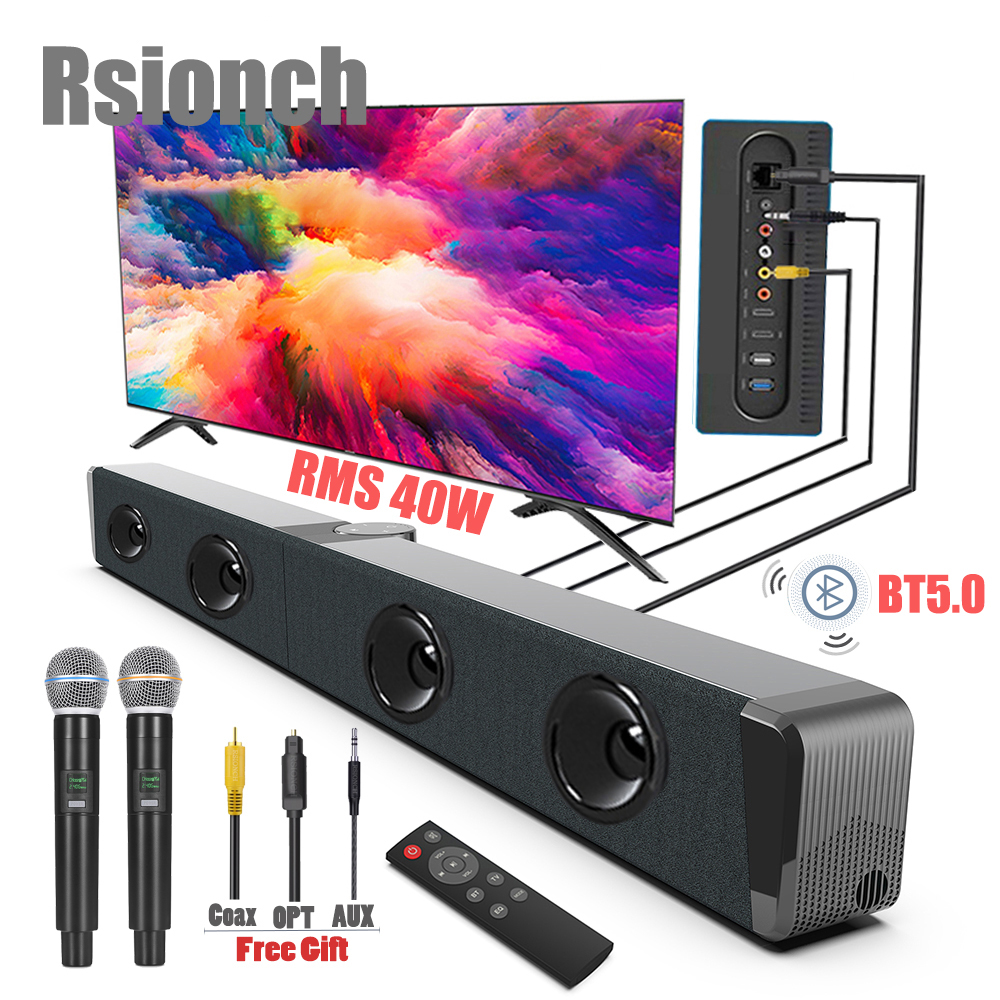 Foldable Karaoke Wireless TV Speaker Opticial Audio Input with ...