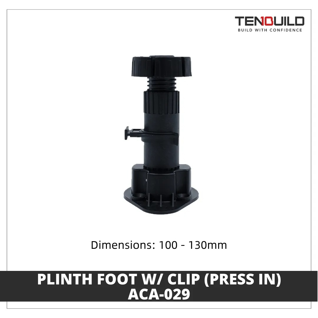 Tenbuild Adjustable Plinth Foot with Clip (Press in) ACA-029 | Shopee ...