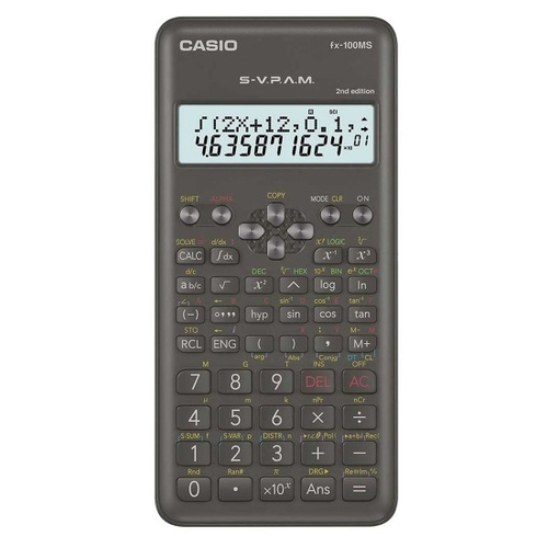 Casio Scientific Calculator FX-100MS-2 (FX 100MS2 FX100MS2) | Shopee ...