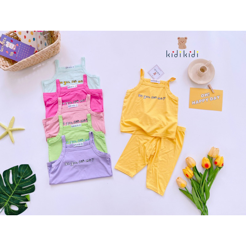 6months-8y/old Kidi Kidi Spaghetti Top and Tokong Short Terno(Panggala/Pambahay/PlayTime/Girl ...