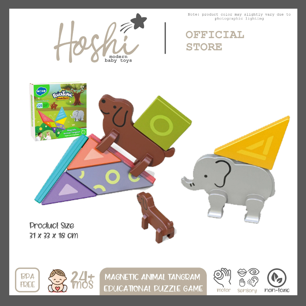 Hoshi Baby Magnetic Animal Tangram Game, Educational Puzzle Game for ...