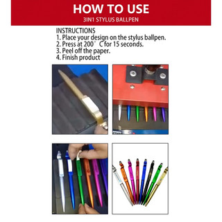 (50pcs) 3in1 multi-function stylus ballpen /Cellphone Stand / Touch screen NB pen (Black ink ...