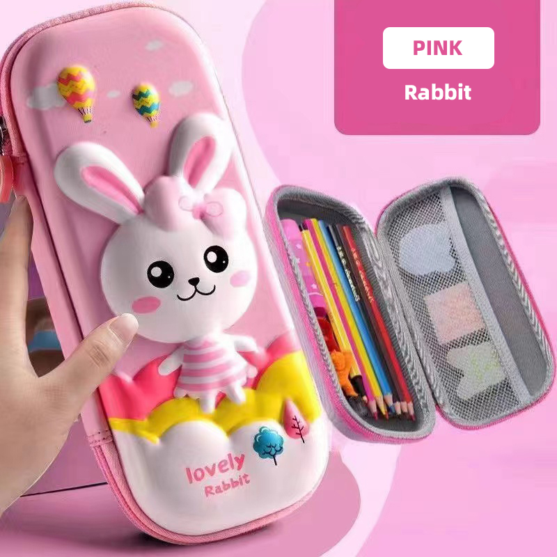 3D Kids Pencil Case Cute Cartoon Design School Supplies Pencil Cases ...